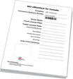 Order ACI eManifest Lead Sheets | BorderPrint