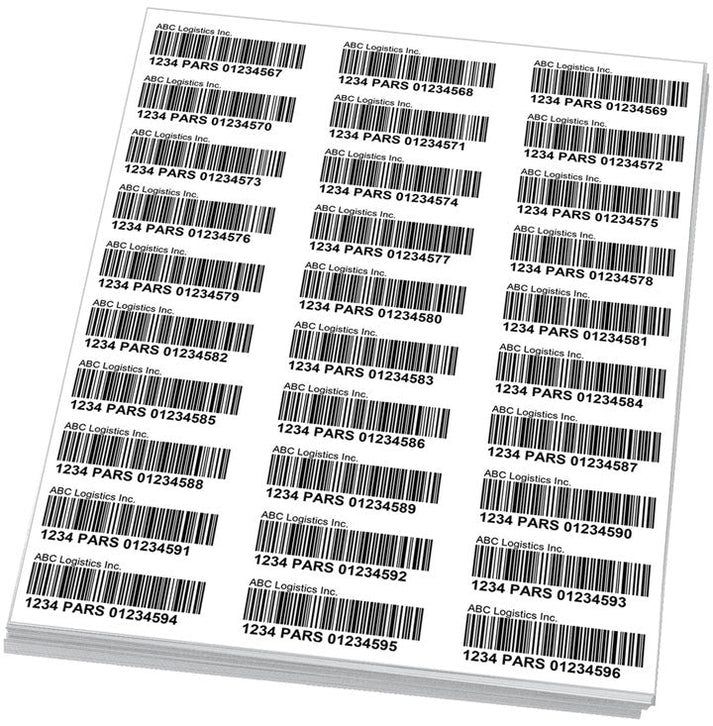 Order PARS Barcode Labels (Sheets) | BorderPrint