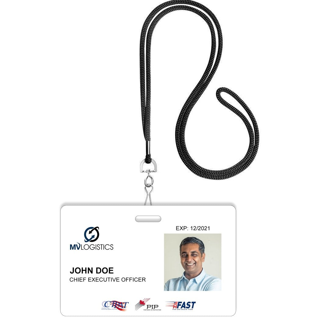 Order Photo ID Badges (Horizontal with Back Printing) | BorderPrint